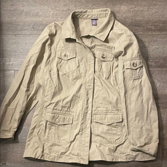 Laura Scott | Jackets & Coats | Laura Scott Beige Utility Jacket | Poshmark